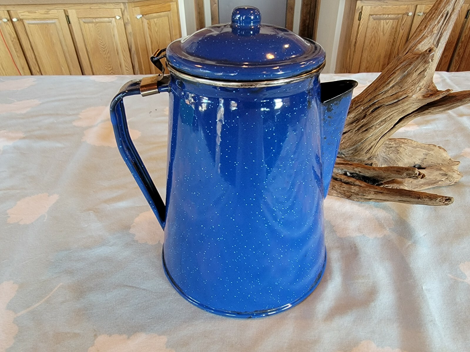 Vintage Enamel Ware Blue Speckled Coffee Pot | eBay