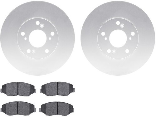 For 2003-2011 Honda Element Brake Pad and Rotor Kit Dynamic Friction ...