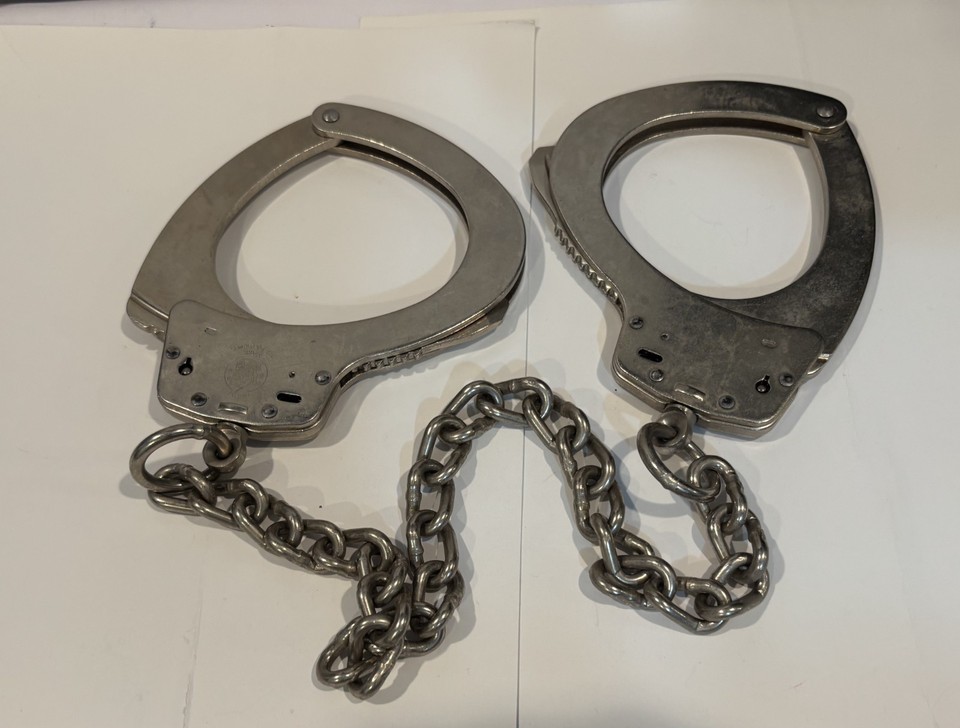 Vintage Smith & Wesson M-1900 Ankle Cuffs/Leg Irons ( NO KEYS) | eBay