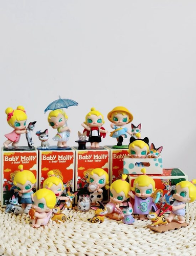Baby Molly & Baby Tabby Series Confirmed Figures Art Toy Gift Hot Cute ...