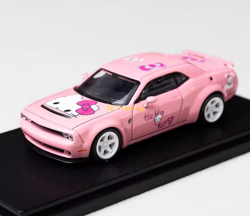 ZD FW 1:64 Pink SRT Hellcat Muscle Sports Model Diecast Metal Car BN | eBay