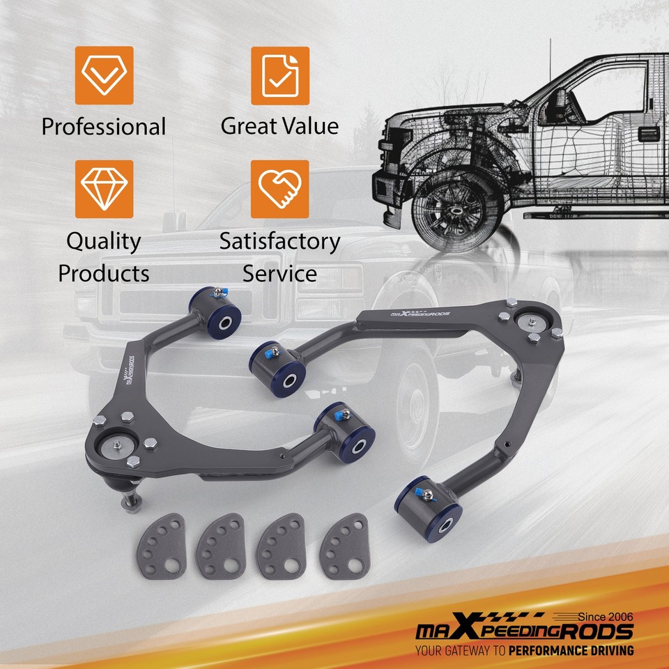 Upper Control Alignment Arms Drop Kit for 2007-2015 Chevy Silverado ...