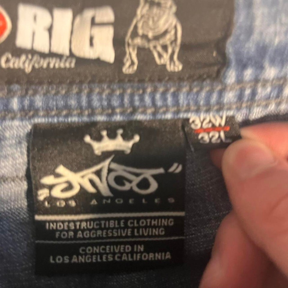 JNCO Bulldog Jeans Size 32x30 Light Wash Vintage YK Denim Baggy Wide ...