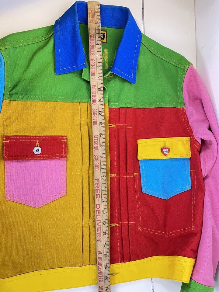 HUMAN MADE CRAZY PATCHWORK DENIM JACKET SIZE MEDIUM NIGO RARE | eBay