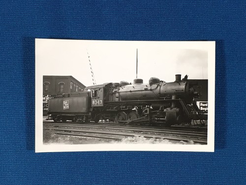Grand Trunk Western Railroad Train Engine Locomotive No. 8343 Antique ...
