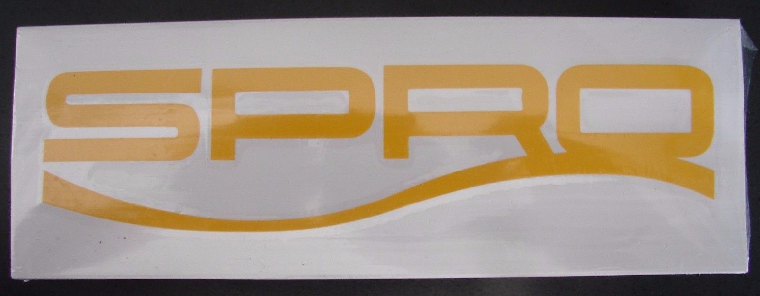 Spro Fishing Lures Decal approx. 8" Dark Yellow Boat Truck Bumper New ...
