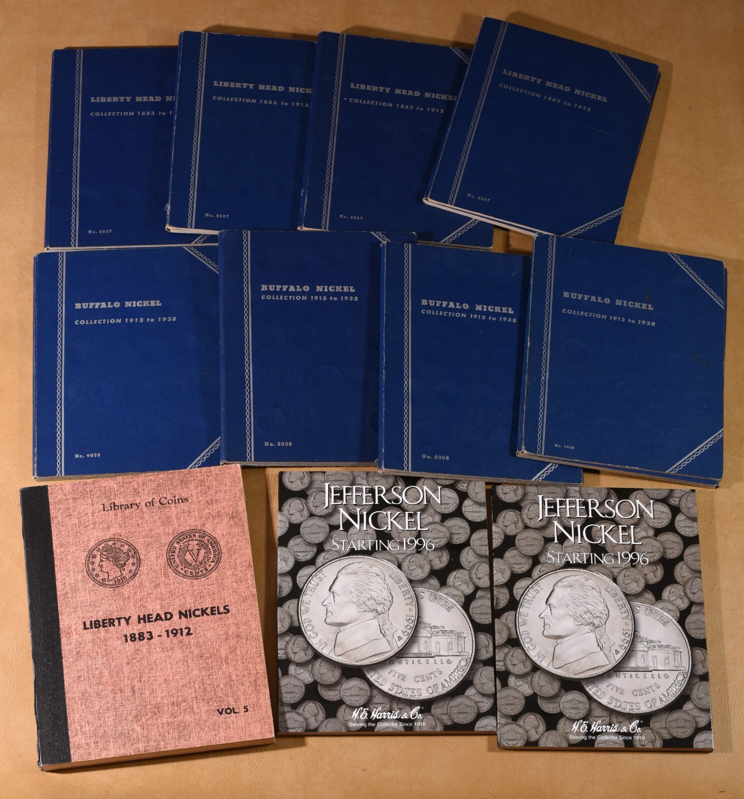 Empty Nickel Albums - Whitman Library of Coins HE Harris | eBay