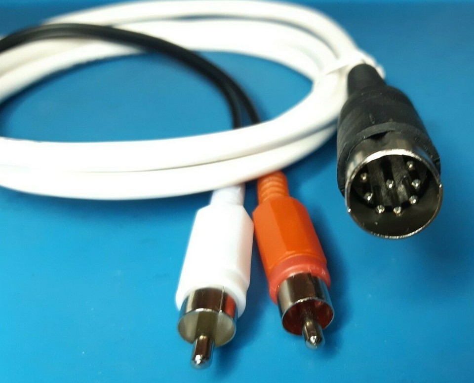 Commodore 64 video cable C64 ULTIMATE DB9 + Audio + DIN8 262° 1084S ...