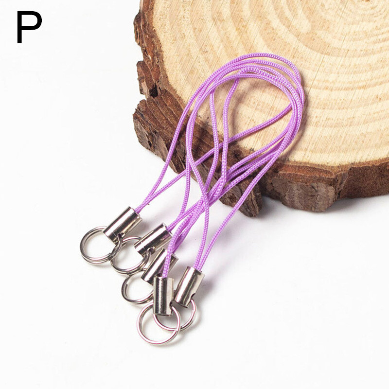 100pcs Mobile Cell Phone Dangle Straps Strings Lariat Lanyard Cords DIY ...