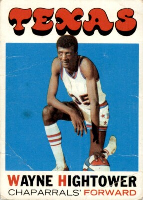 1971-72 Topps Basketball Wayne Hightower Texas Chaparrals #187 | eBay