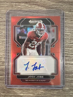 2023 Panini Prizm Draft Picks Josh Jobe Red Prizm Auto /199 Alabama | eBay
