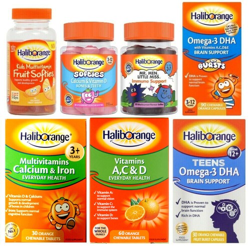 Haliborange Kids Multivitamins Calcium & Vitamin, Immune, Brain Support ...