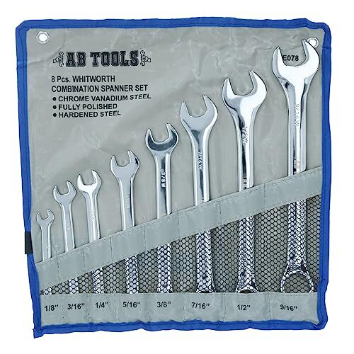 NC British Whitworth BSW Combination Wrench Spanner Open Ended/Ring ...