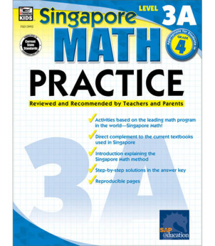 Singapore Math Practice, Level 3A, Grade 4 - Paperback - GOOD ...