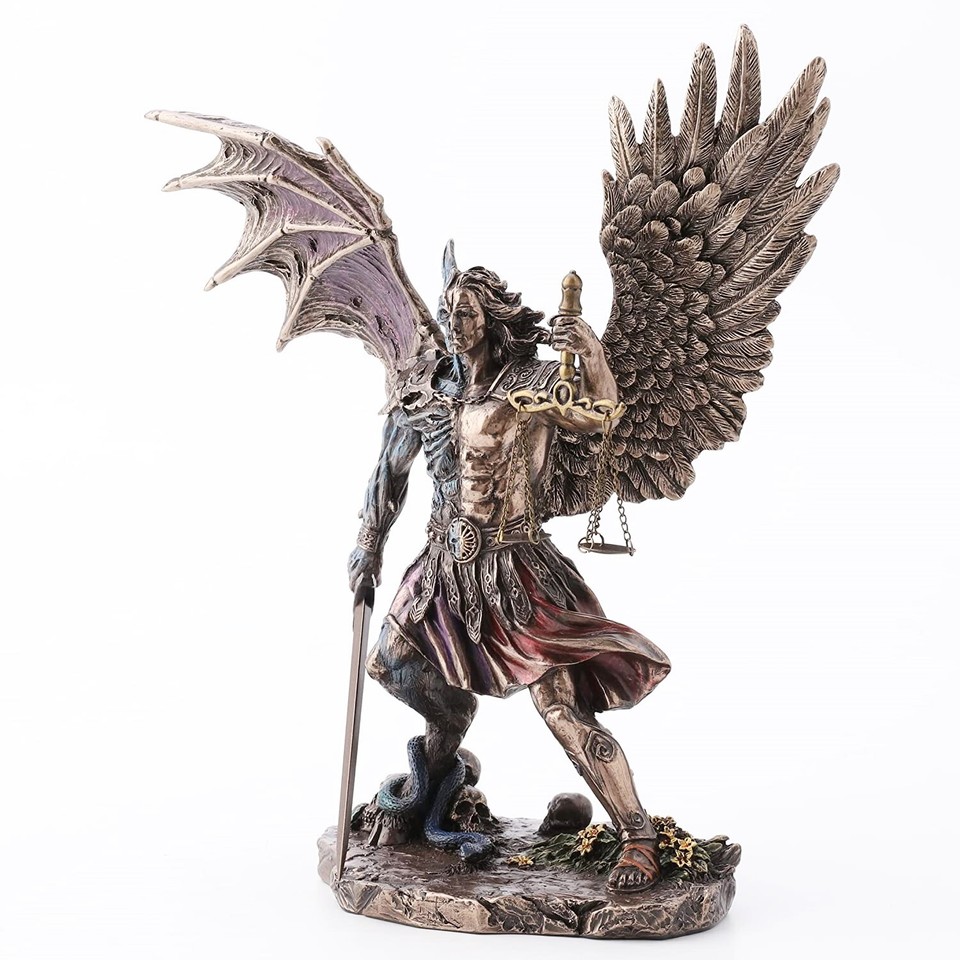 10" Judgement of The Nephilim With Justice Scale Bronze Color Statue | eBay