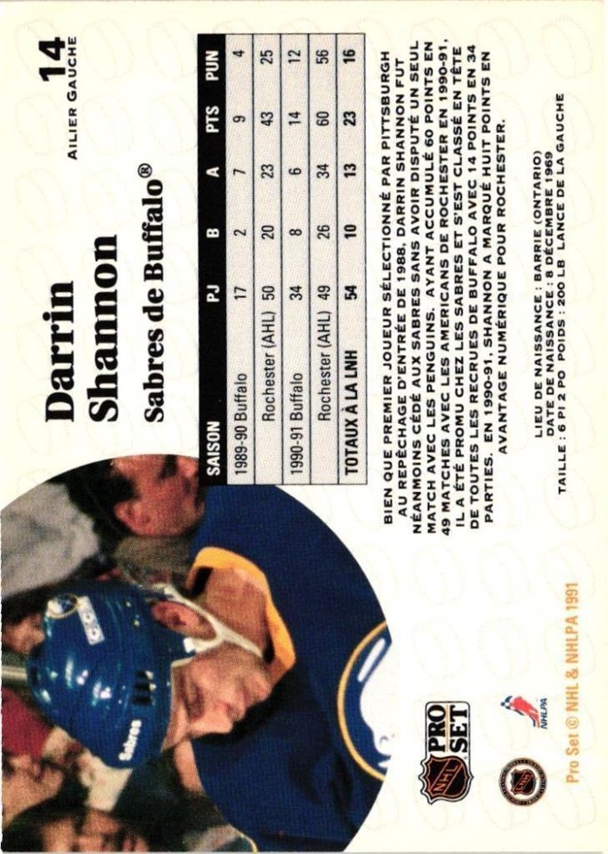 DARRIN SHANNON CARD #14 BUY ANY 2 ITEMS FOR 50% OFF B201R4S28P5 | eBay