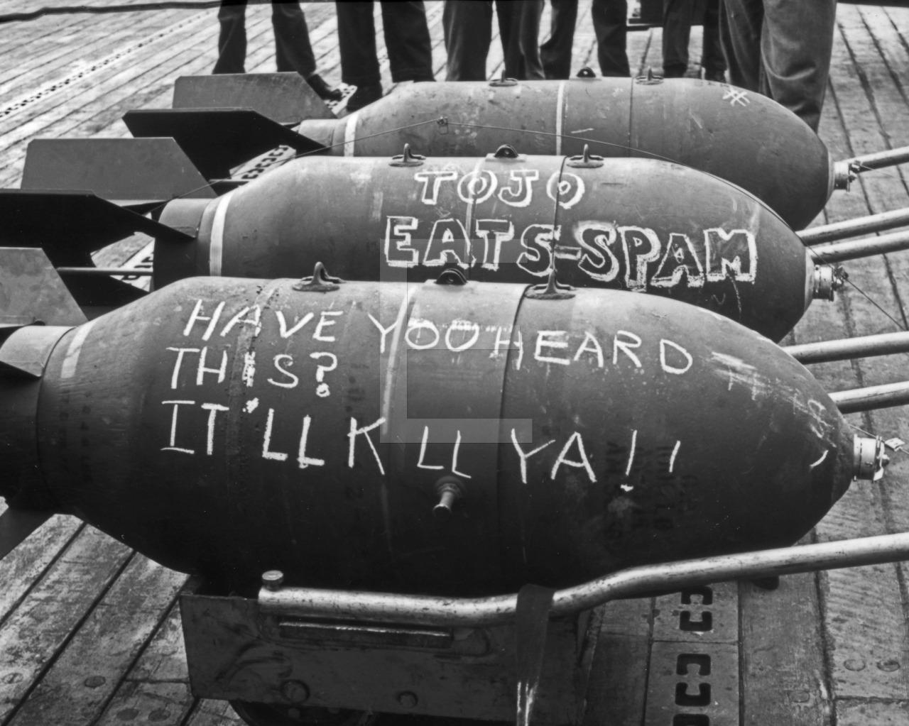 WW2 1943 US Navy Personalized Bombs WWII Ship Photo FL114 | eBay