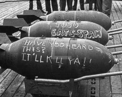 WW2 1943 US Navy Personalized Bombs WWII Ship Photo FL114 | eBay