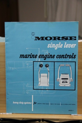 Brochure Mfg Dealer Morse Single Lever Controls Steering Systems Hudson ...