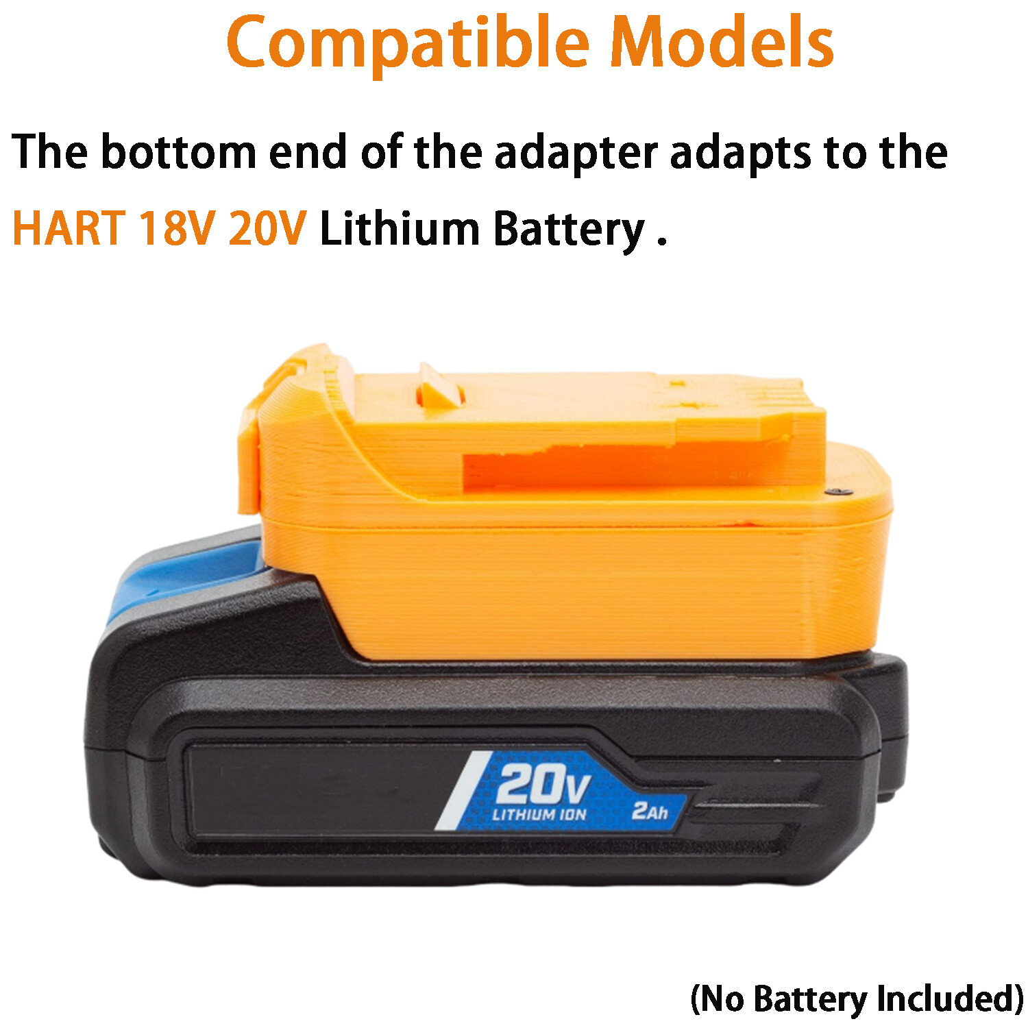Adapter For Hart 20V Li-ion Battery Convert to for Dewalt 20V Cordless ...