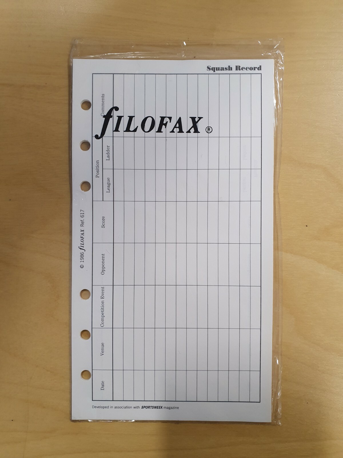 Filofax personal size organiser inserts/refills - ORIGINAL 1980's STOCK ...