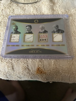 2024 Pieces Of The Past 1800s Edition TESLA/EINSTEIN/Bell/Edison QUAD ...