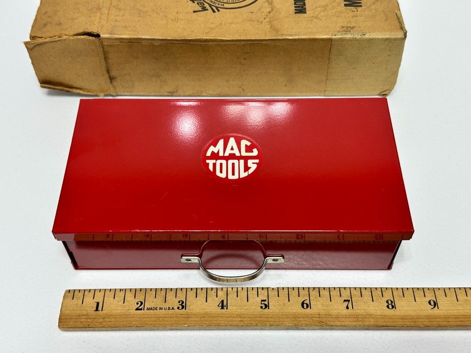 MAC Tools USA (RARE NOS) Mini Red Socket Tool Box Case w/ Single ...