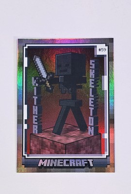 2024 Panini Minecraft Wither Skeleton Iron Parallel #432/475 Pack Fresh ...