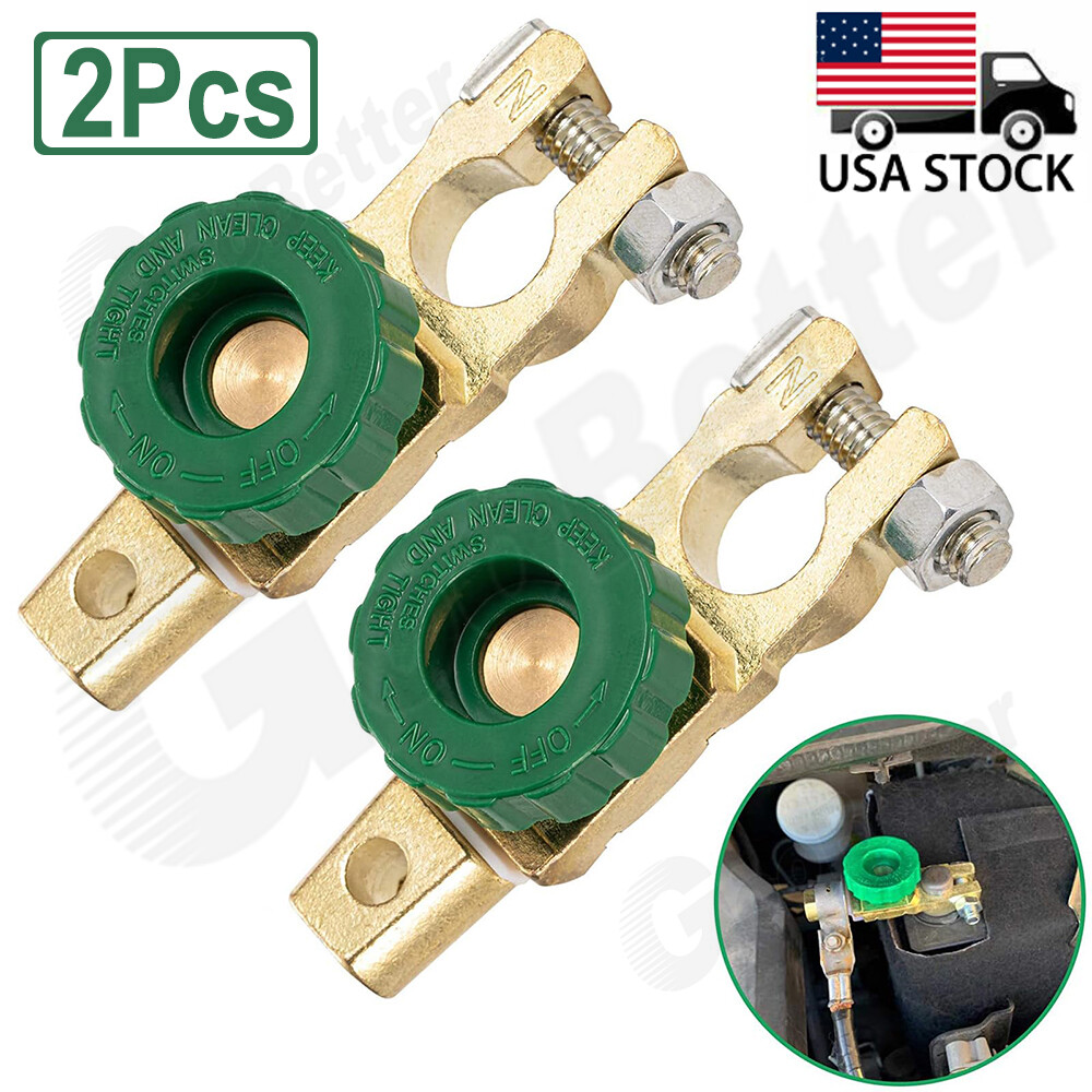2 X Car Battery Switch Isolator Terminal 12V 24V Quick Cut-off ...