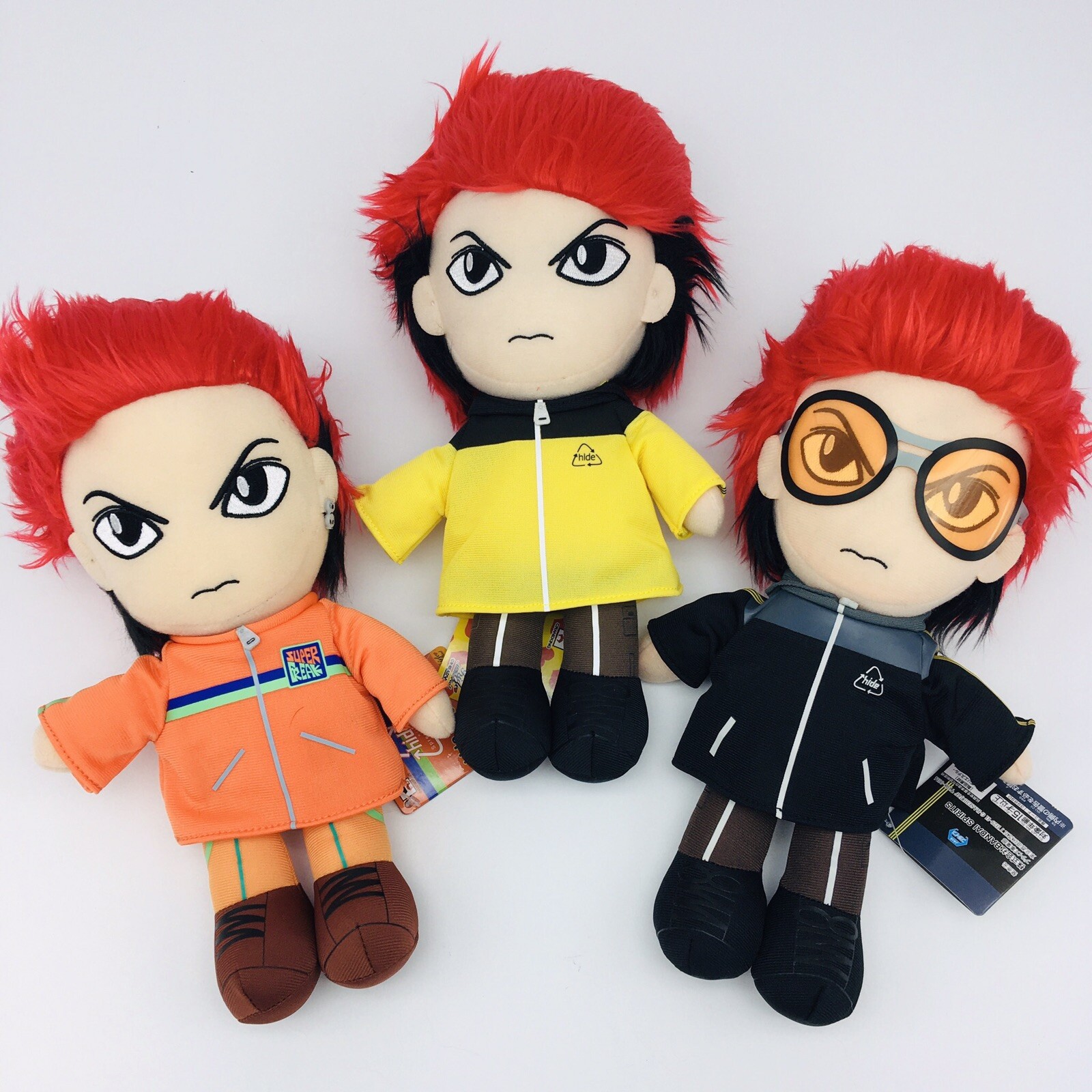 hide Official 12" 3 Plush Set X JAPAN YOSHIKI BANPRESTO Rocket Dive ...