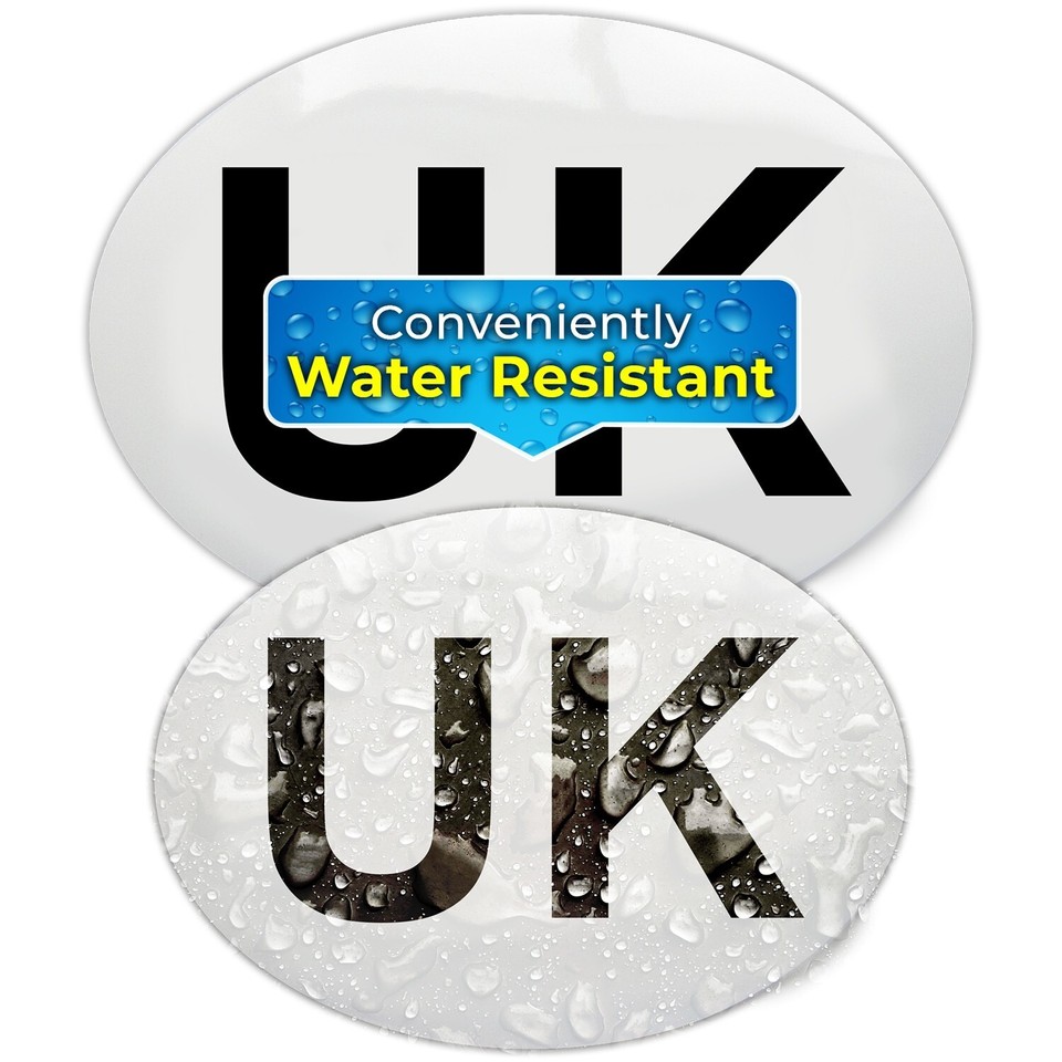 UK Sticker Vehicle Sticker Plate Europe Travel Car Caravan Motorhome ...