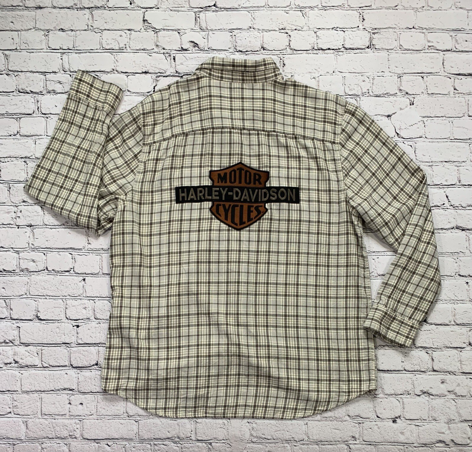 Harley-Davidson H-D Logo Flannel Shirt Men’s Size 2XL… - Gem
