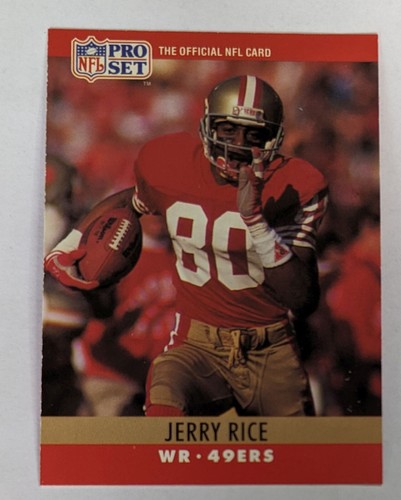 Jerry Rice 1990 NFL Pro Set Football #295 HOF | eBay