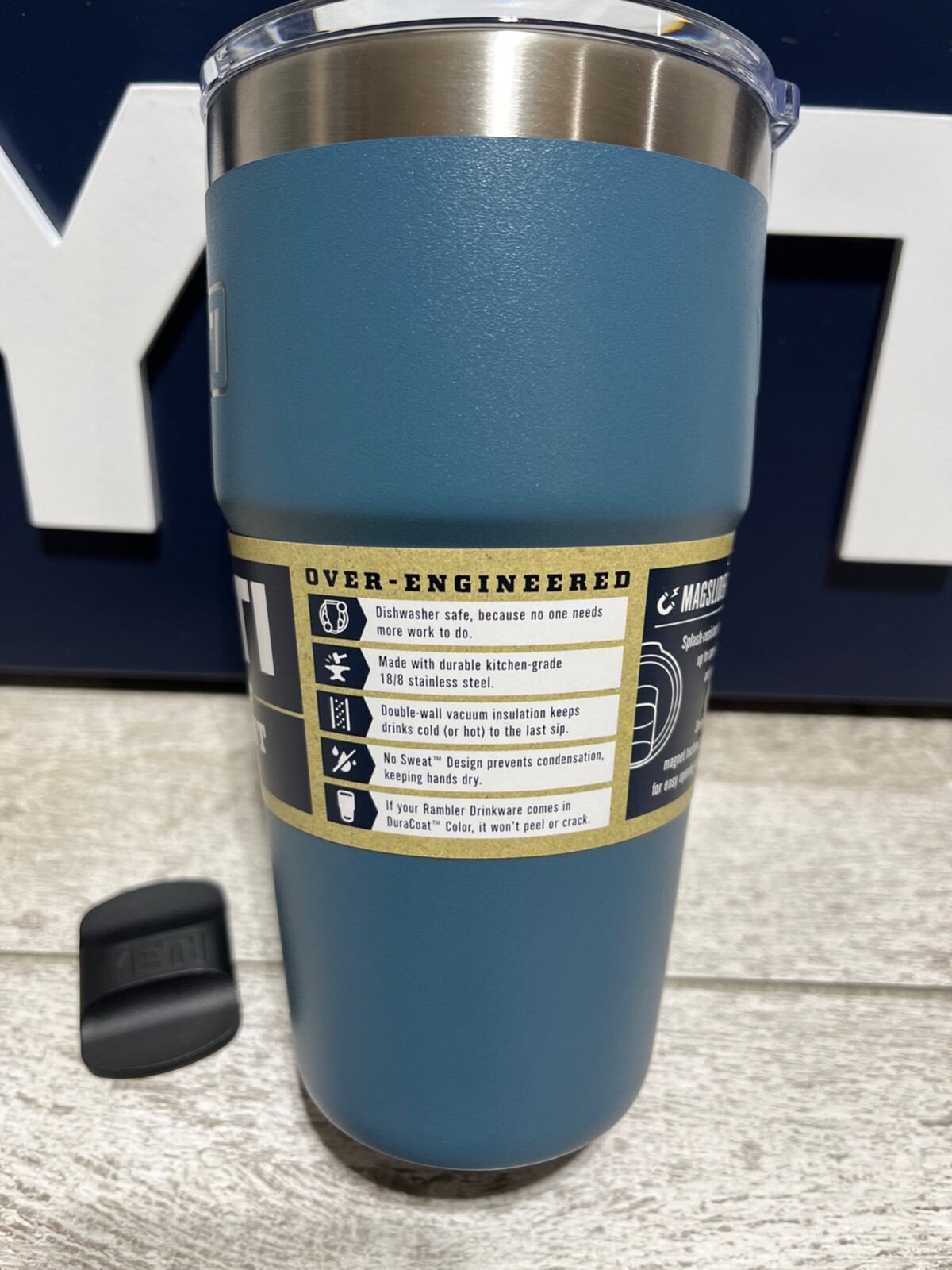 YETI Rambler 16 oz - BPA Stackable Pint - Limited Edition Nordic Blue ...