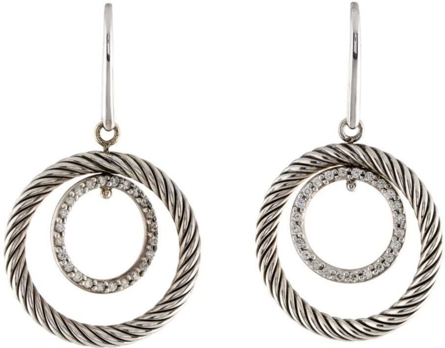 Retail $1,450 - DAVID YURMAN MOBILE DIAMOND EARRINGS | eBay
