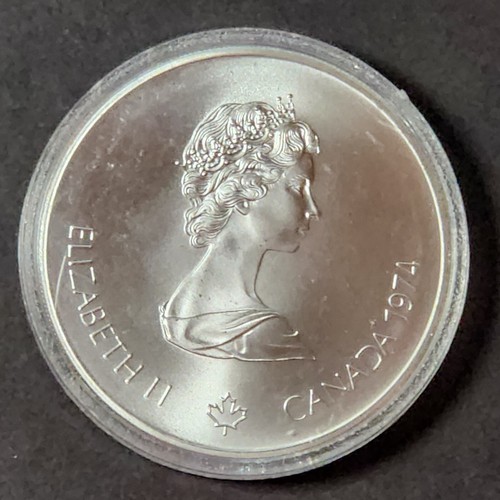 1976 Canada RCM 5 Dollar Silver 1976 Montreal Olympic Games Silver Coin ...
