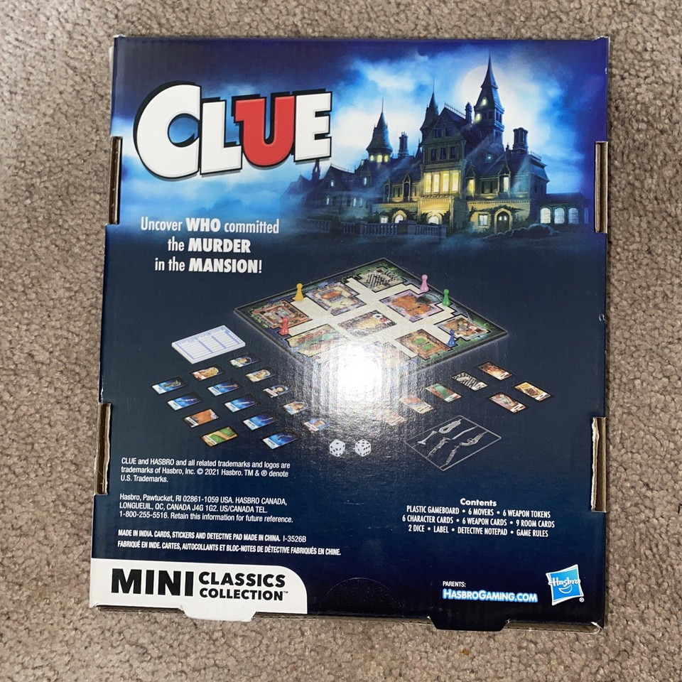 Hasbro Clue Mini Classics Edition Board Game - NEW - SEALED ...