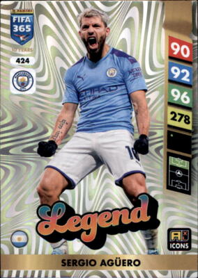 Panini FIFA 365 Adrenalyn XL 2025 Card 424 - Sergio Agüero - Legends | eBay