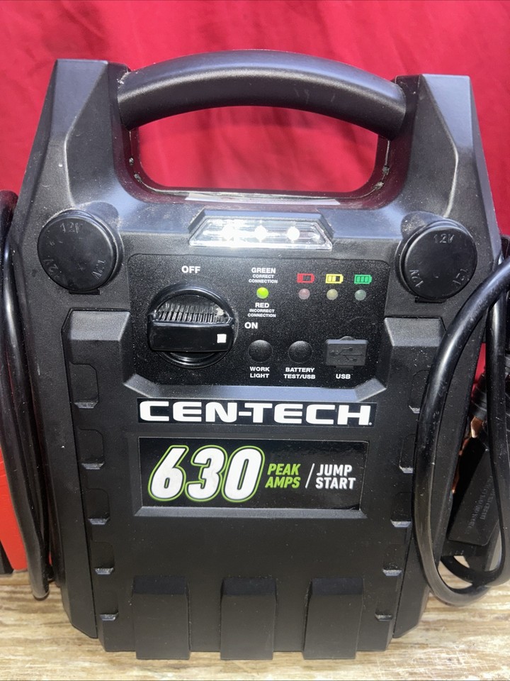 Cen-Tech Portable Jump Pack 3 in 1 Jump Starter 630 Peak Amps c-x | eBay