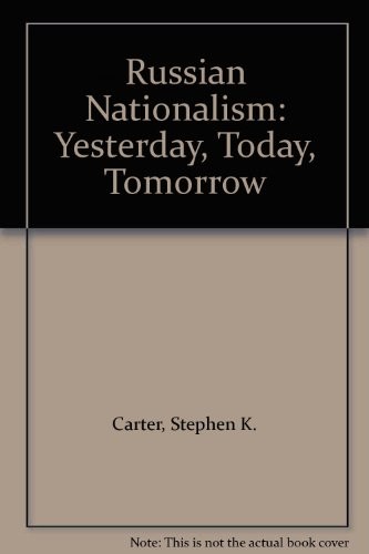 Russian Nationalism: Yesterday, Today, Tomorrow Book The Fast Free ...