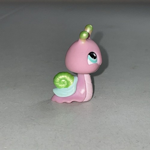 Littlest Pet Shop LPS Hasbro Figure -- #128 Purple Pink Snail w/ Teal ...