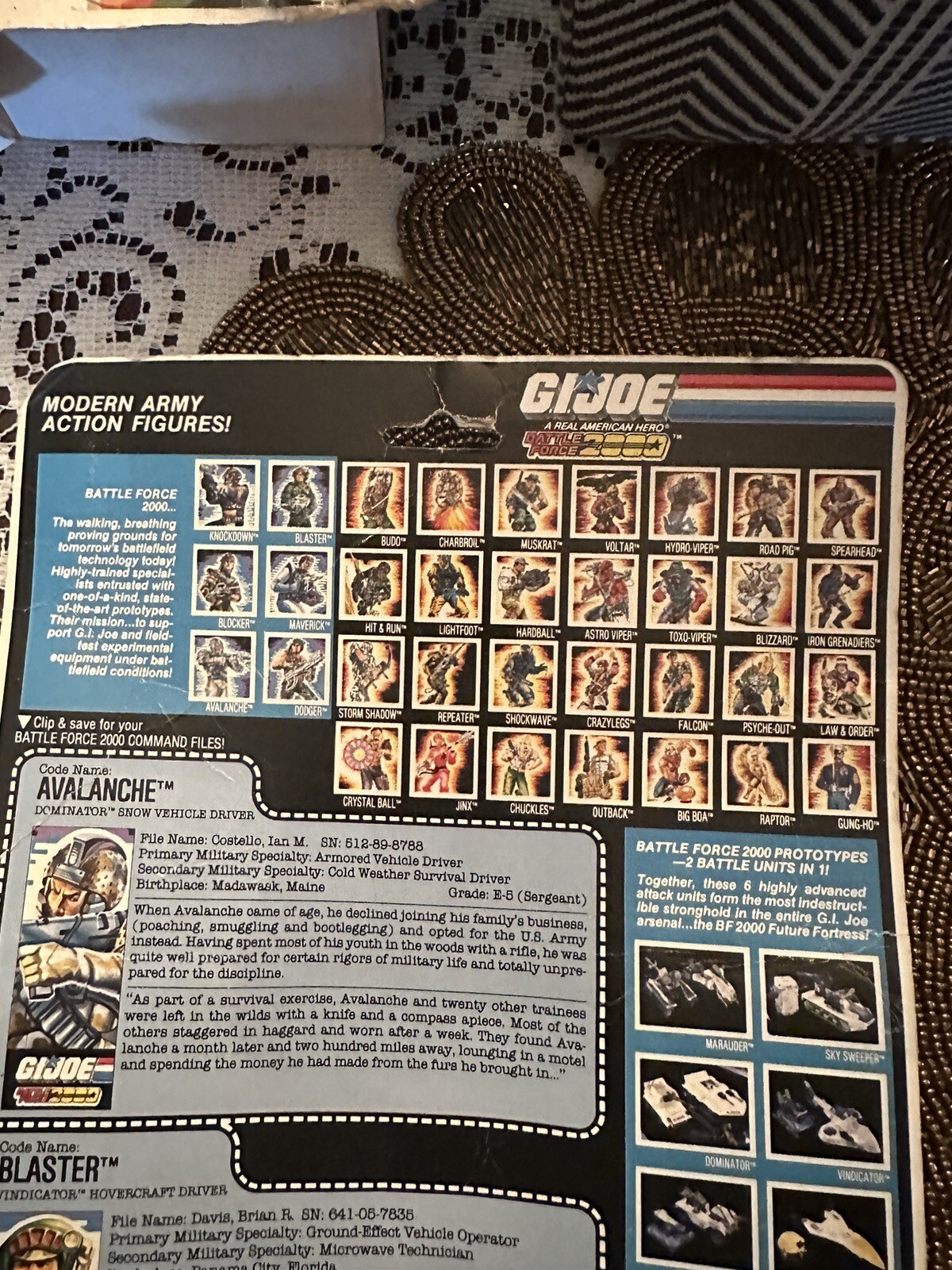 1987 GI Joe Battle Force 2000 Avalanche Blaster MOC. | eBay