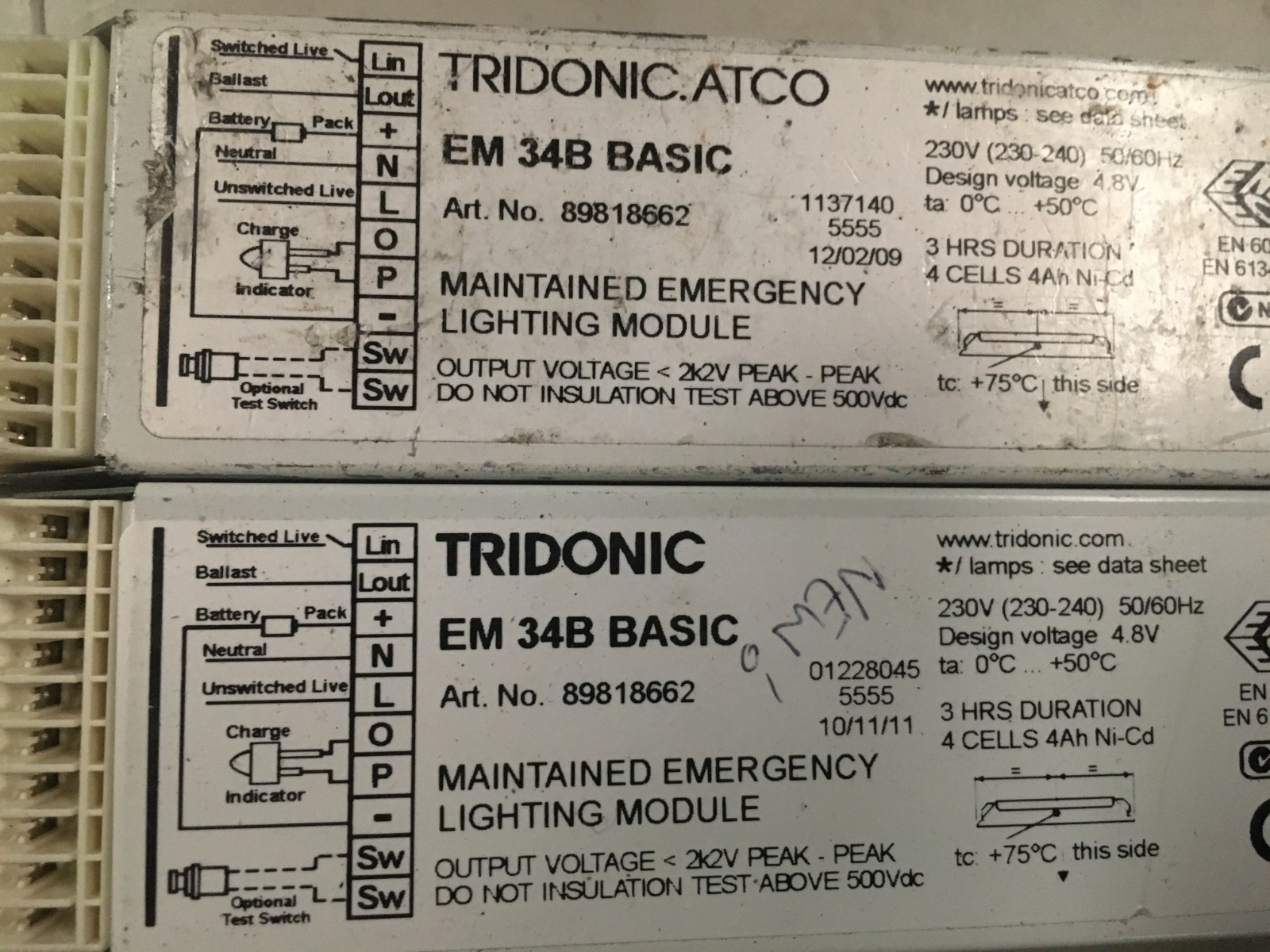 Tridonic Atco EM 33B BASIC maintained emergency Lighting Module ...