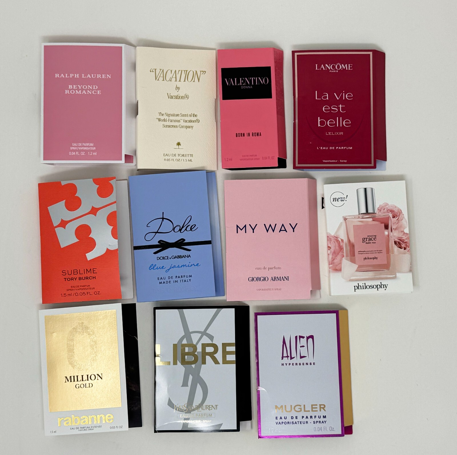 11 High End Perfume Sampler Designer Fragrance Samples Spray Vials for ...