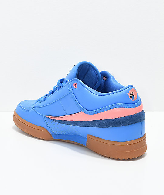 FILA x Pink Dolphin T1 Mid Blue & Gum Shoes US UK NIB Men's Ghost Size ...