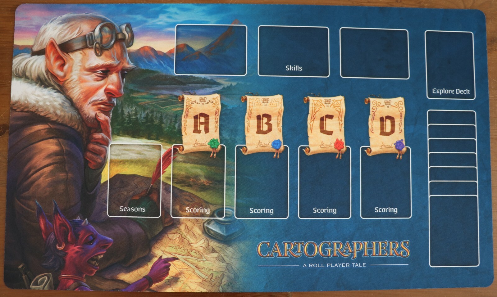 Cartographers A Roll Player Tale Promo Mini Expansion Playmat Skills ...
