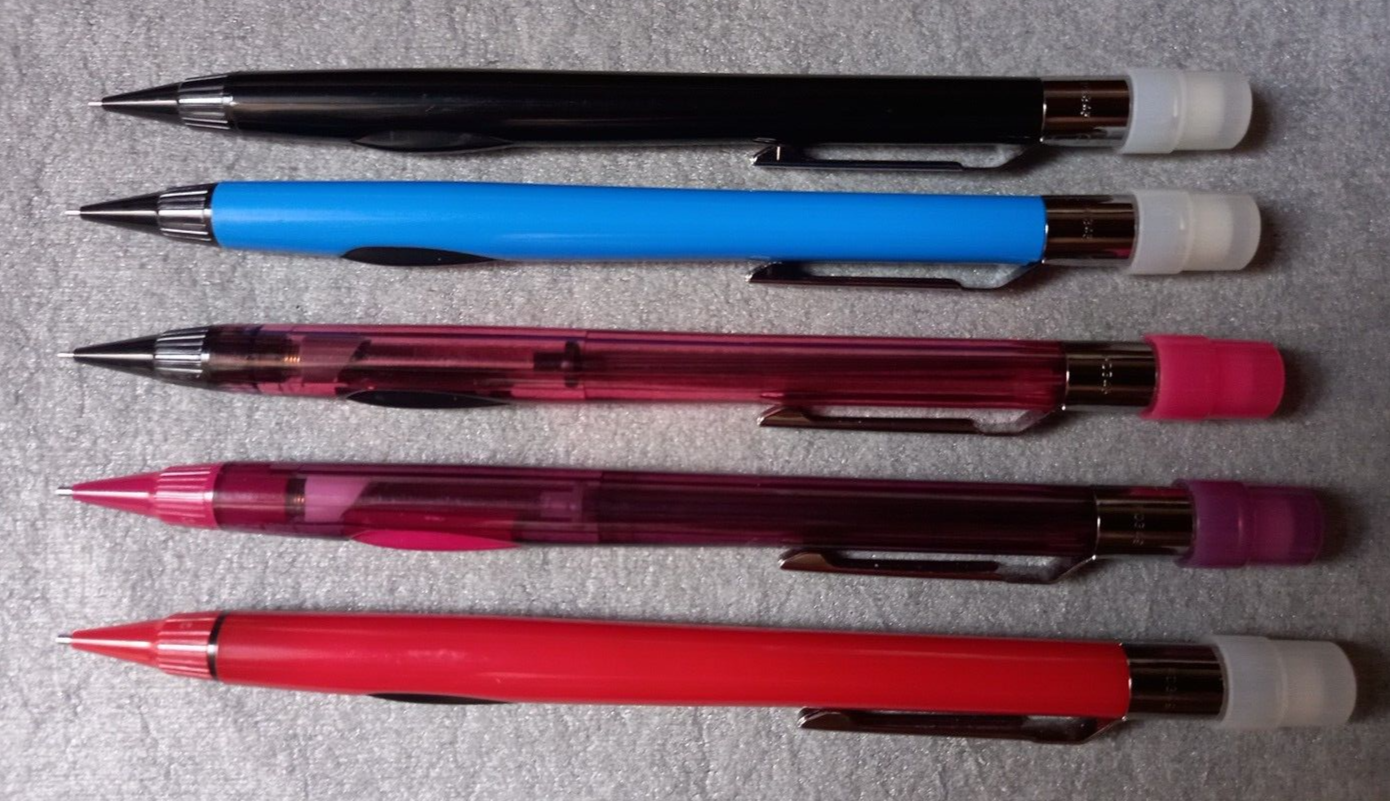 Pentel Mechanical Pencil - PD345 / PD349 - Clicker - 0.5mm - 5 Pcs. | eBay