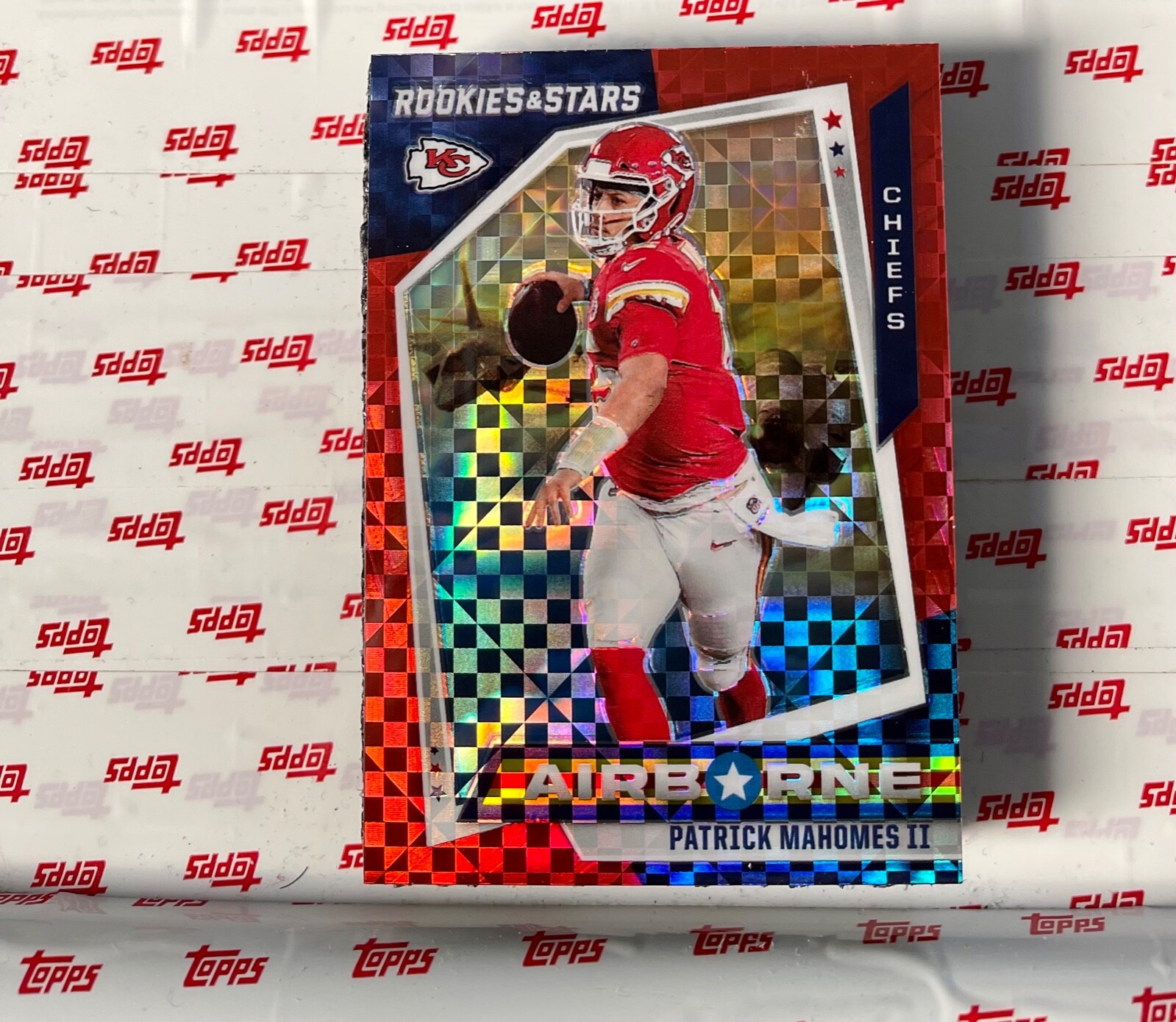 2021 Rookies and Stars Patrick Mahomes II Airborne Red Plaid Prizm #AB ...