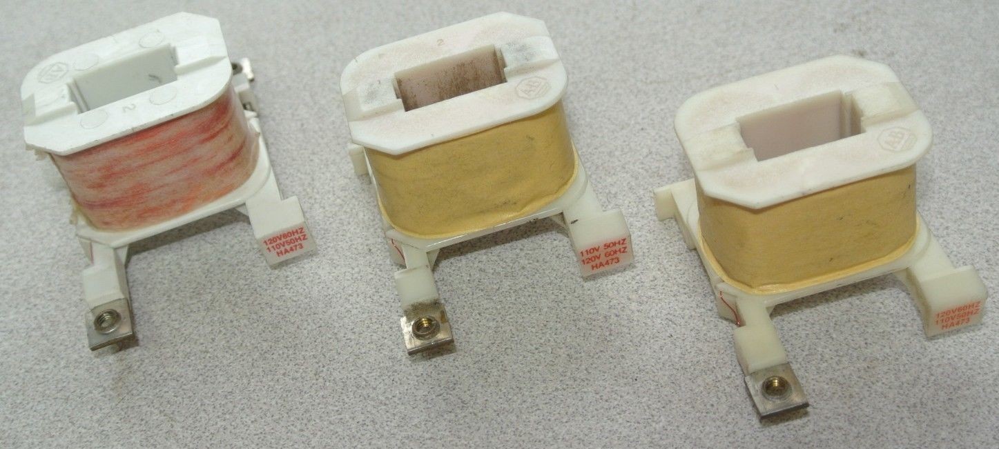 ALLEN-BRADLEY HA-473 COIL - 110V, 50Hz / 120V, 60Hz - LOT of 3 - NO ...
