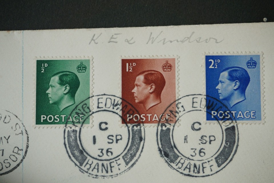 First Day Issue, registered mit 3x King Edward VIII, Coronation 1937 ...